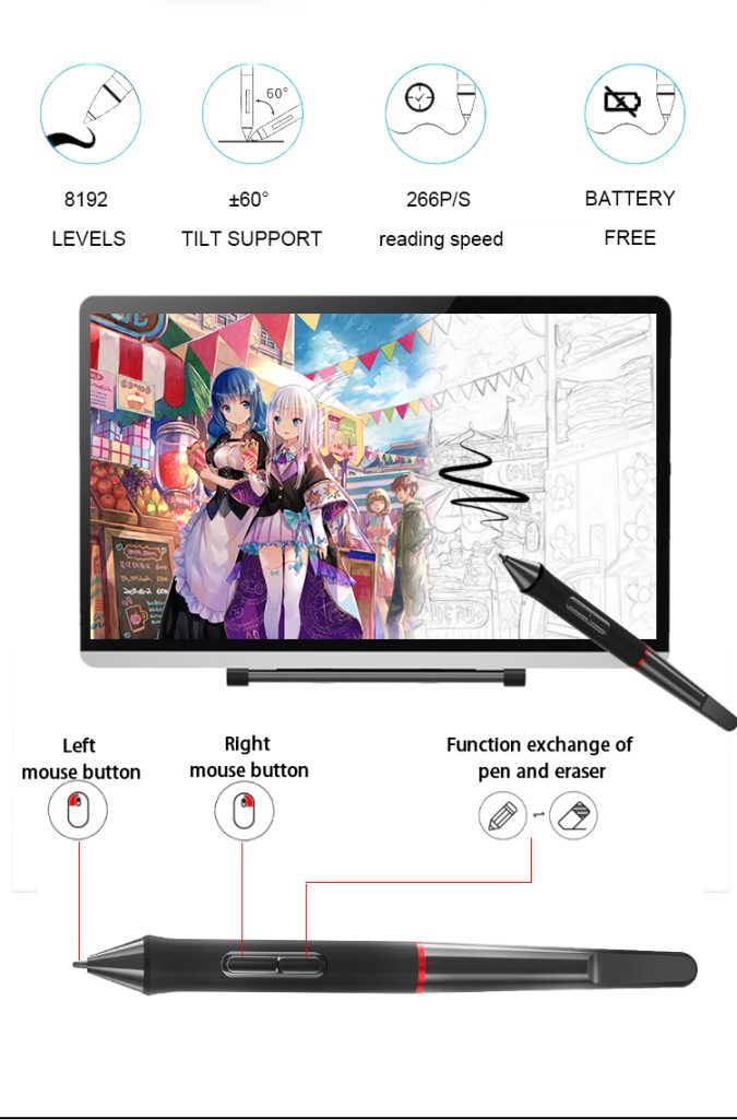 Digital Pen Tablet Display Drawing Monitor – China Graphic Tablet ...